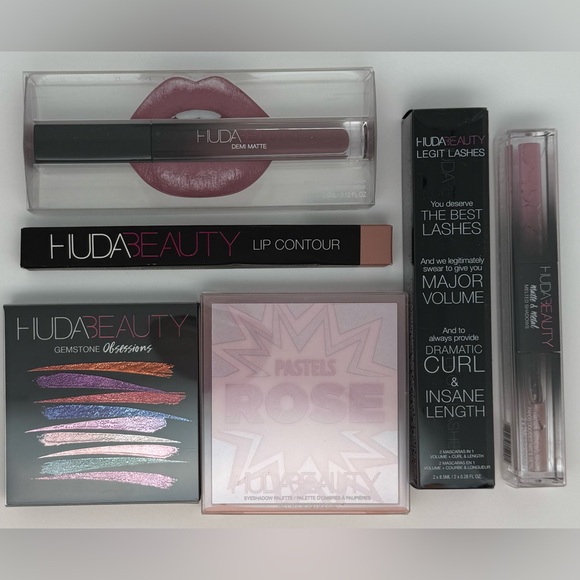HUDA BEAUTY | Makeup | Huda Makeup Bundle 6 Piece Eye Shadows Mascara ...